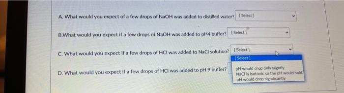 [Solved]: A. What would you expect of a few drops of ( ma