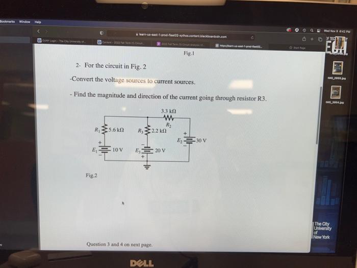 Solved - Find the magnitude and direction of the current | Chegg.com