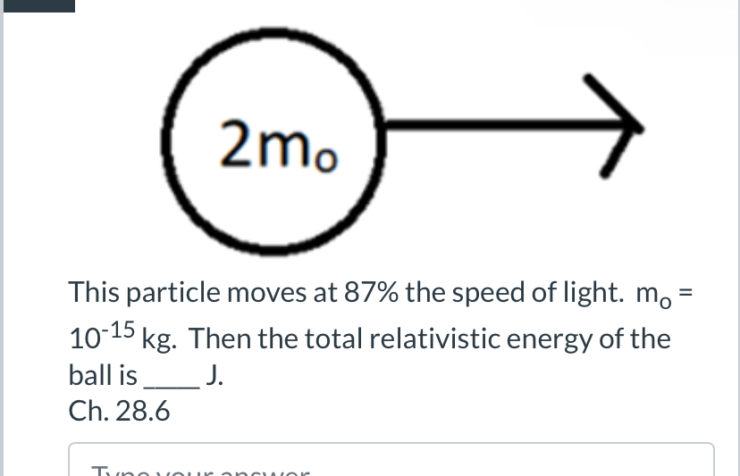 This particle moves at 87% ﻿the speed of light. | Chegg.com