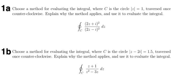 Solved complex variable class: Solve these with FULL step by | Chegg.com