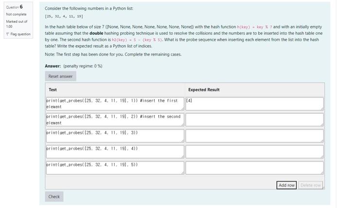 Solved Consider the following numbers in a Python list: | Chegg.com