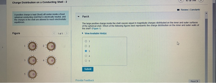 Solved Charge Distribution on a Conducting Shell - 2 Review | Chegg.com