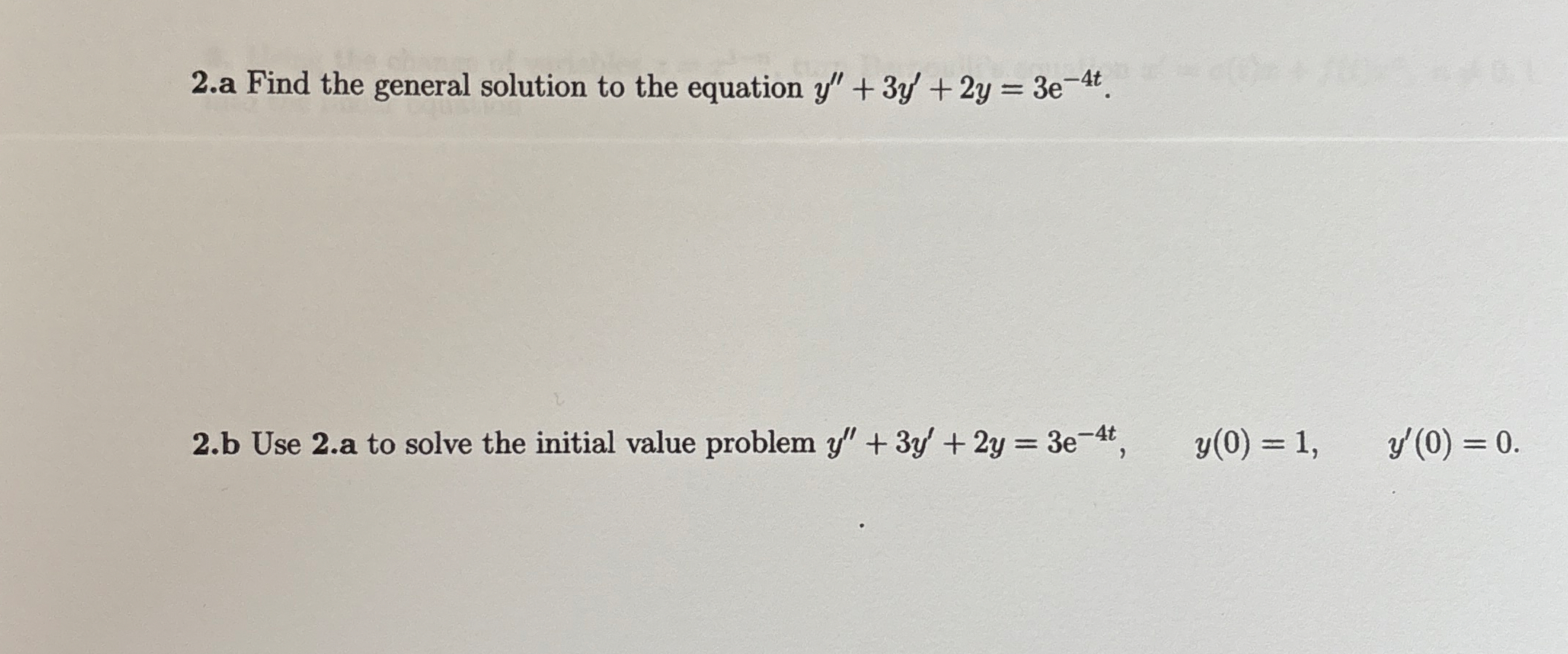 Solved a Find the general solution to the equation | Chegg.com