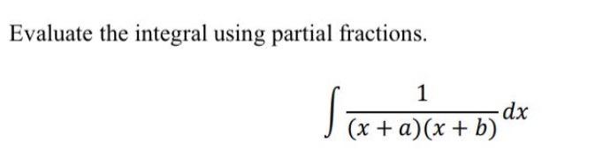Solved Evaluate the integral using partial fractions. | Chegg.com