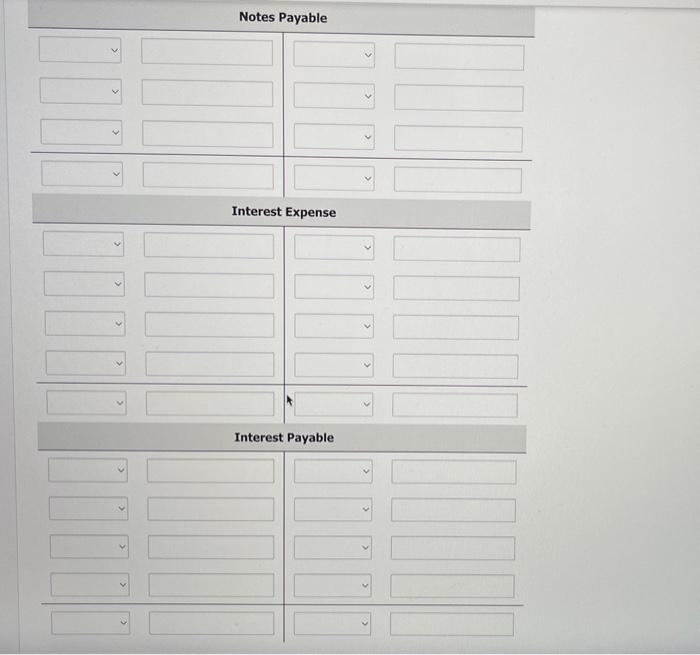 Solved Notes Payable Interest Expense Interest Payableehler Chegg