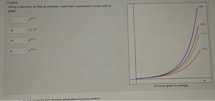 (1 point) Using a calculator as little as possible, | Chegg.com