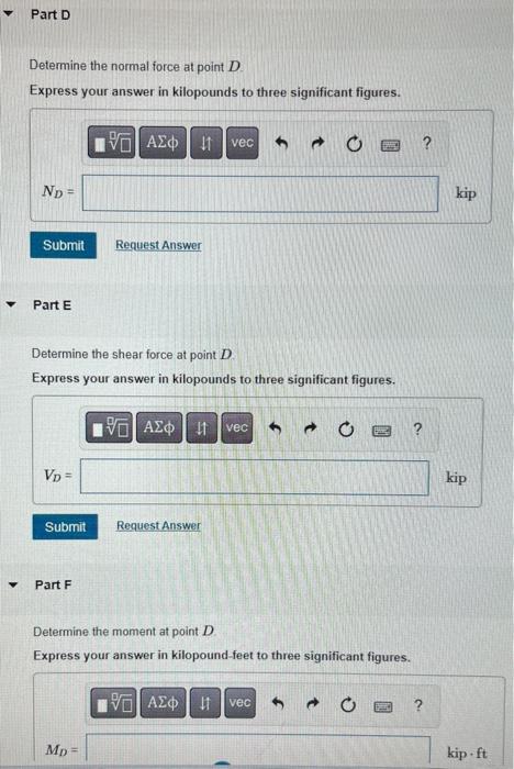 Solved Determine the normal force at point C. Express your | Chegg.com