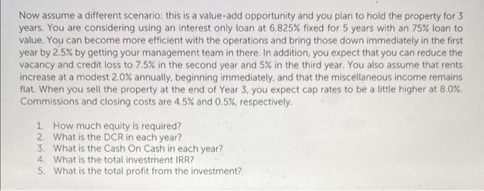 Solved Now assume a different scenario: this is a value-add | Chegg.com