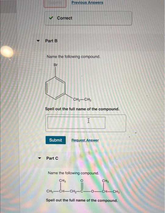 Solved Name the following compound. Spell out the full name | Chegg.com