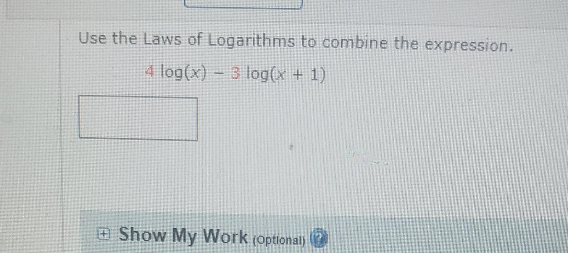 Solved Use The Laws Of Logarithms To Combine The Expression Chegg solved-use-the-laws-of-logarithms-to-combine-the-expression-chegg