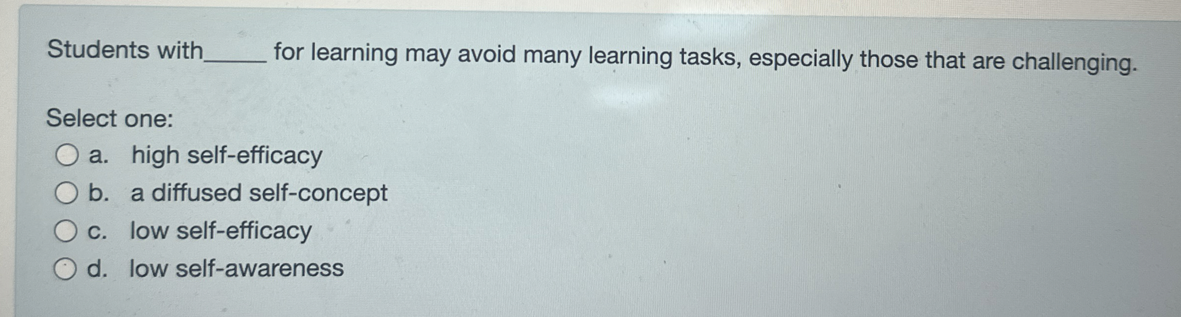 Solved Students withfor learning may avoid many learning | Chegg.com