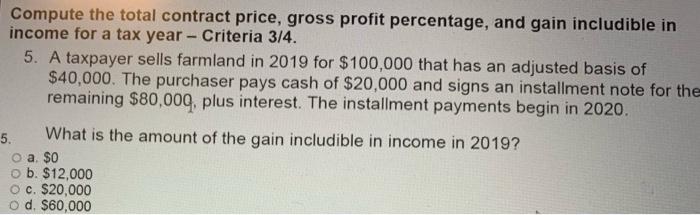 Compute the total contract price, gross profit | Chegg.com