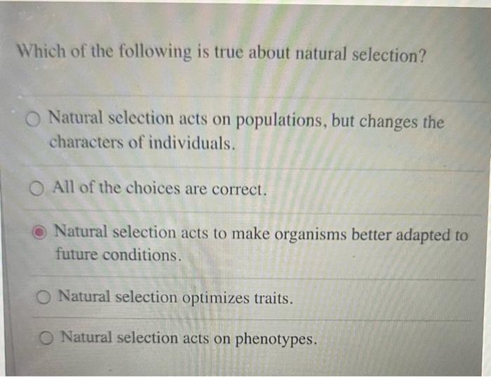 Solved Which of the following is true about natural | Chegg.com