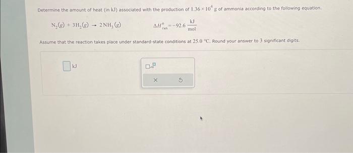 Solved Determine the amount of heat (in \\( \\mathrm{kJ} \\) | Chegg.com