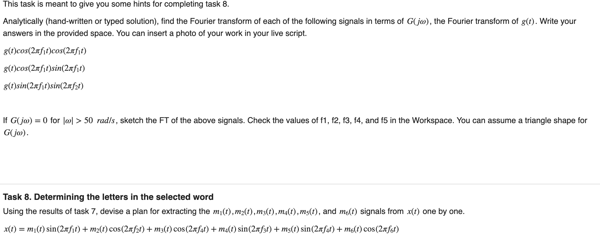 Solved This task is meant to give you some hints for | Chegg.com