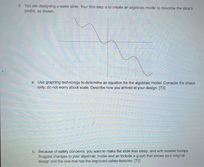 Solved You are designing a water slide. Your first step is | Chegg.com