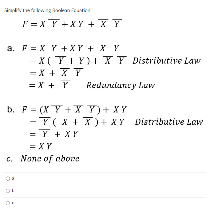 Solved Simplify the following Boolean | Chegg.com