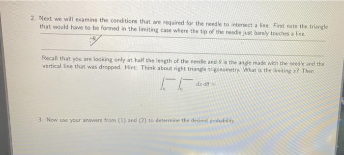 Solved Imagine parallel lines that are one unit apart | Chegg.com