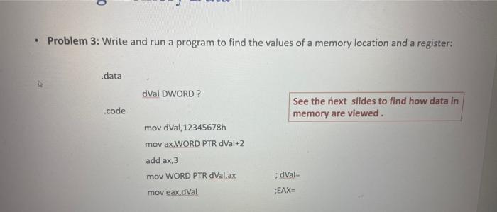Solved - Problem 3: Write and run a program to find the | Chegg.com