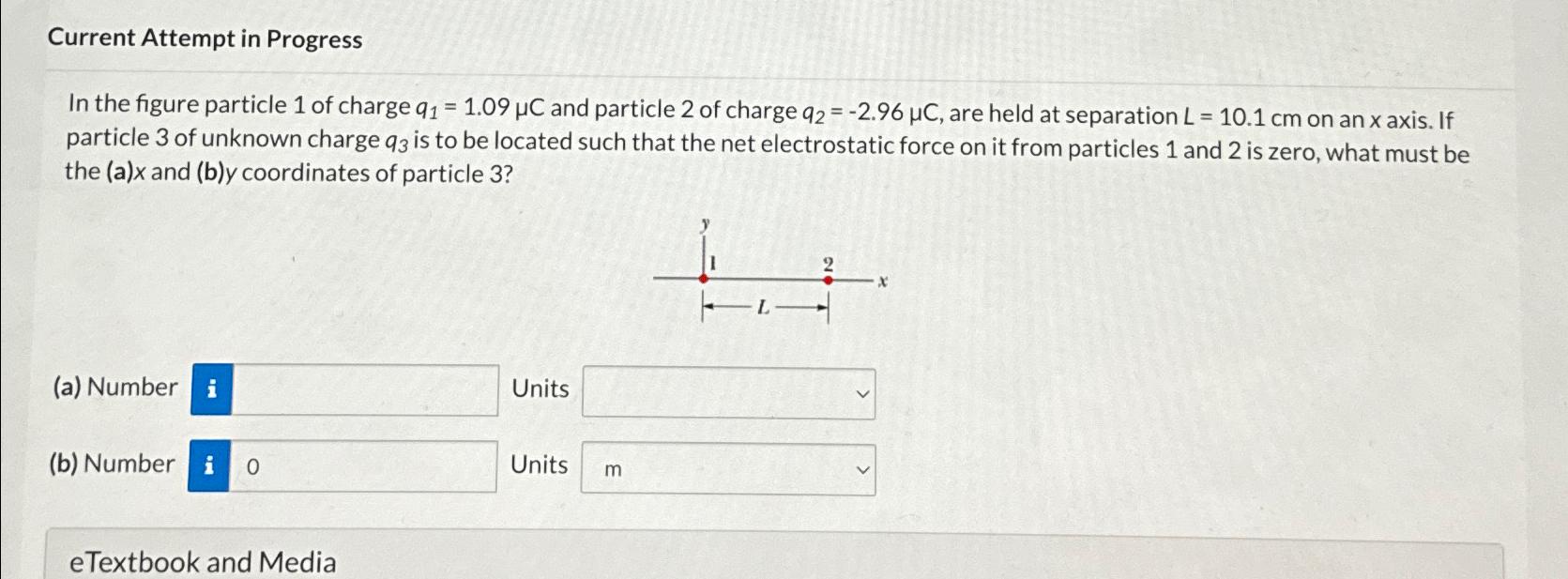 Solved Current Attempt in ProgressIn the figure particle 1 | Chegg.com