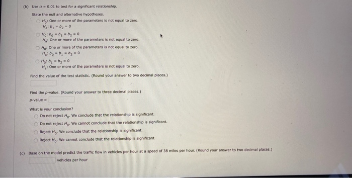 Solved A statistical program is recommended. A highway | Chegg.com