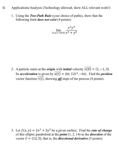 Solved Foundations/Comprehension (No technology, show ALL | Chegg.com