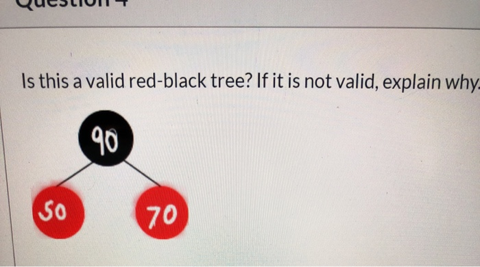 Solved QucatiVIT Is this a valid red-black tree? If it is | Chegg.com