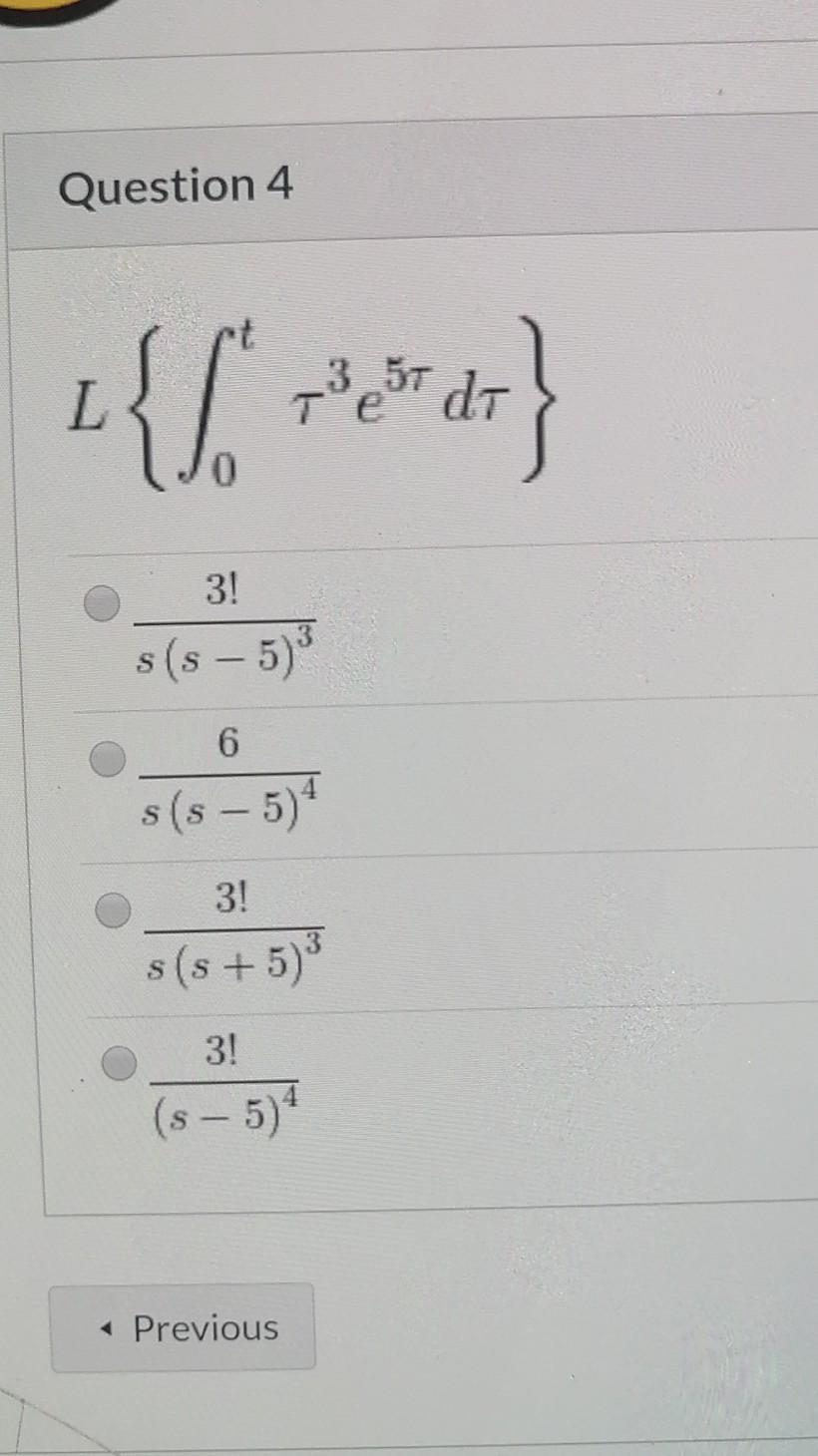 Solved Question 4 {[