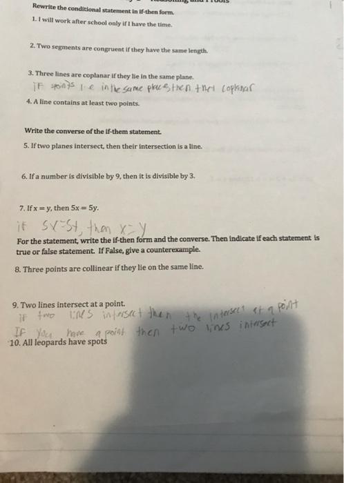 Solved Rewrite the conditional statement in 1f-then form. | Chegg.com