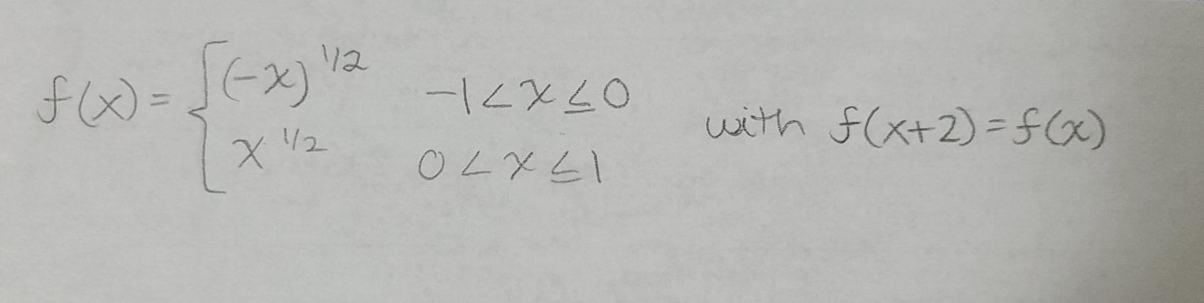 Solved Explain Using Fourier Series Convergence Theorem For