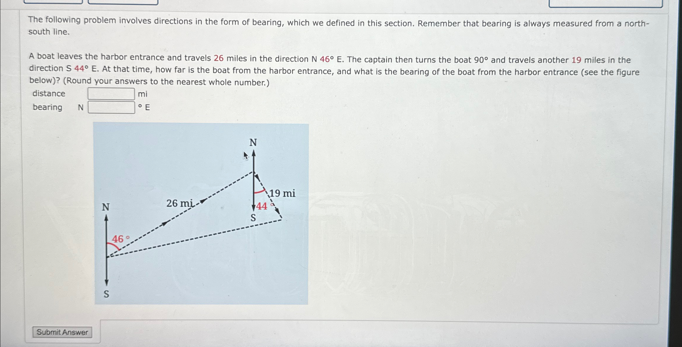 Solved The following problem involves directions in the form | Chegg.com