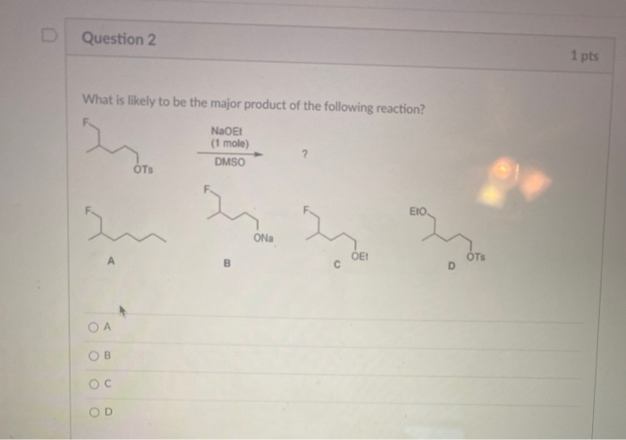 Solved D Question 2 1 pts What is likely to be the major | Chegg.com