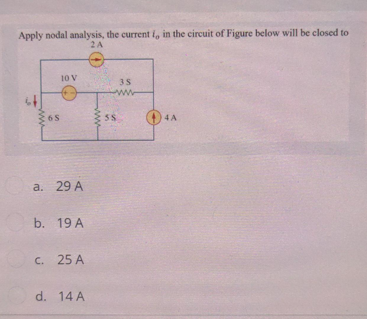 Solved Apply nodal analysis, the current io in the circuit | Chegg.com