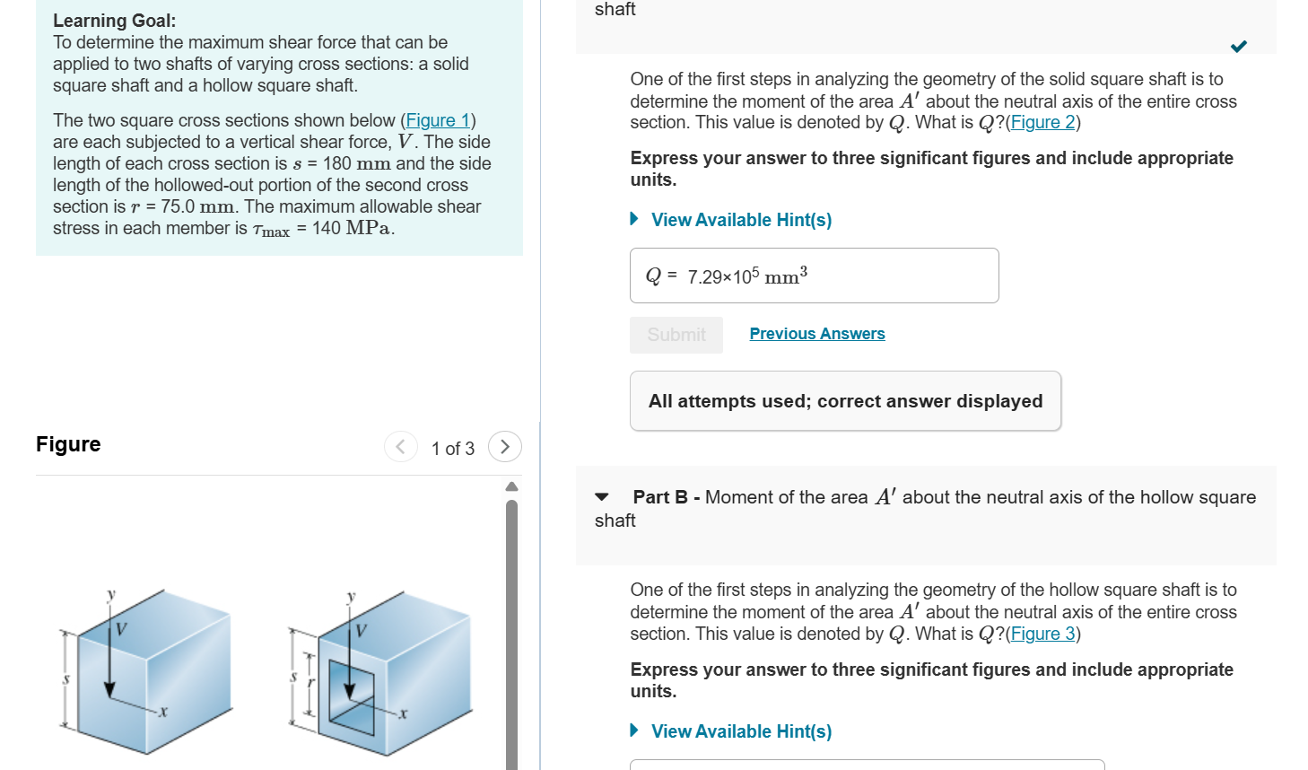 Solved Learning Goal:To determine the maximum shear force | Chegg.com