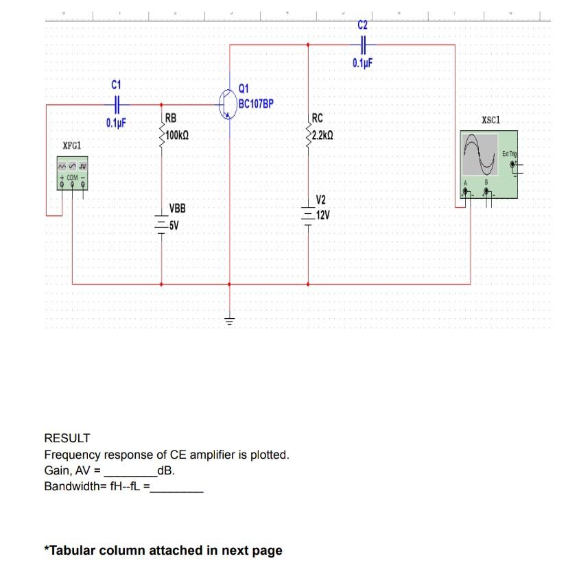 XFG1 3 { +o+ COM 210 C1 0.1uF RB 100km VBB -5V 411 Q1 | Chegg.com