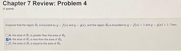 Solved Chapter 7 Review: Problem 4 (1 point) Suppose that | Chegg.com