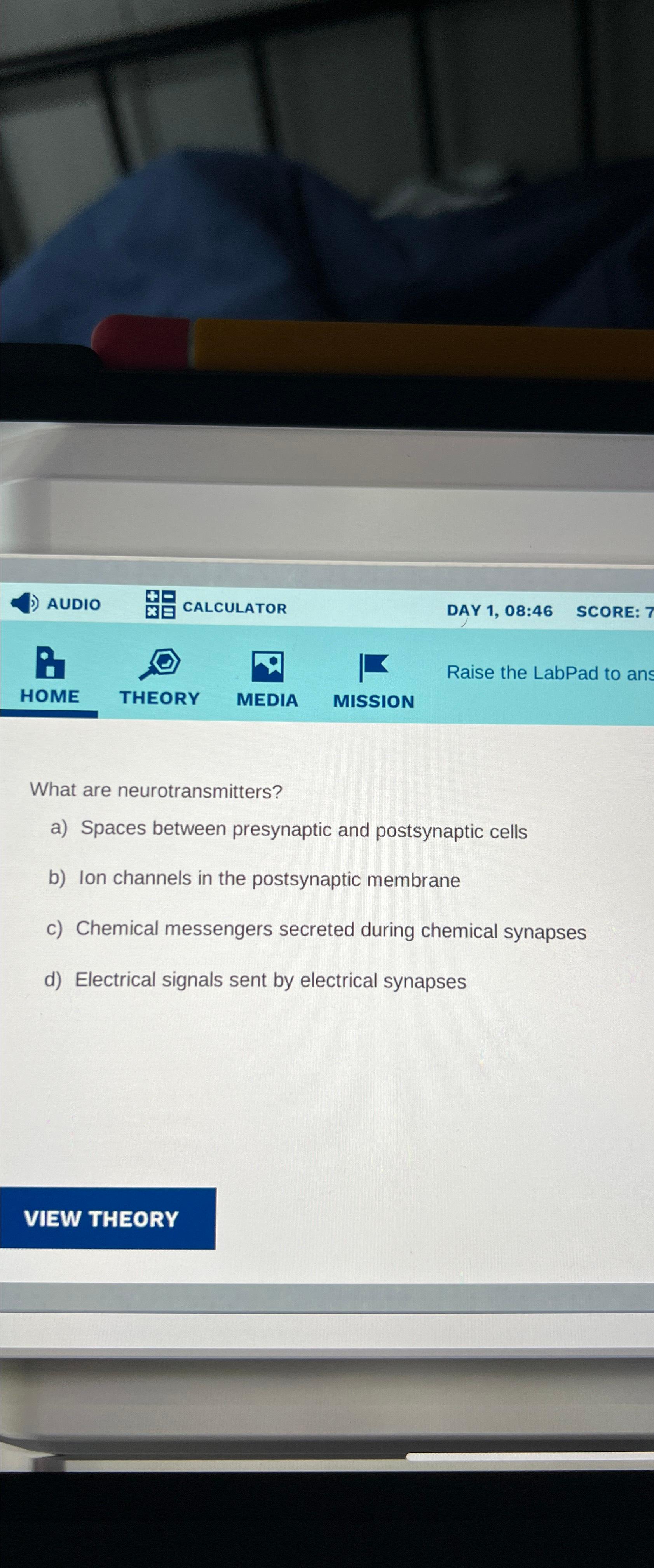 Solved What are neurotransmitters?a) ﻿Spaces between | Chegg.com