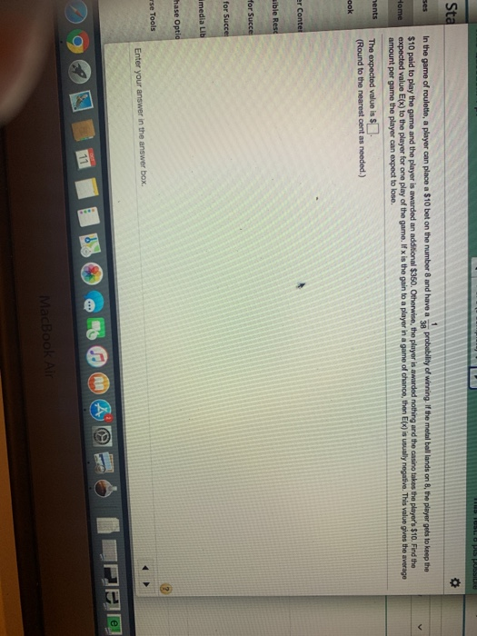 Solved 5 TULOS POSSIL Sta Home In the game of rouletto, a | Chegg.com