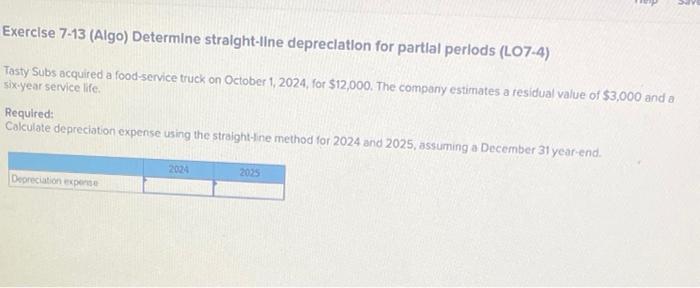 Solved Required information Exercise 7-10 (Algo) Determine | Chegg.com