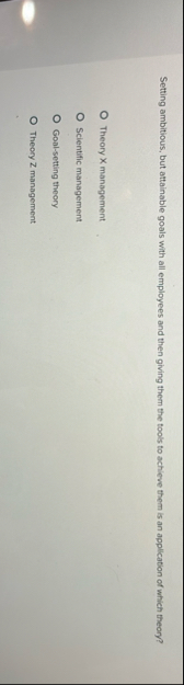 Solved Setting ambitious, but attainable goals with all | Chegg.com