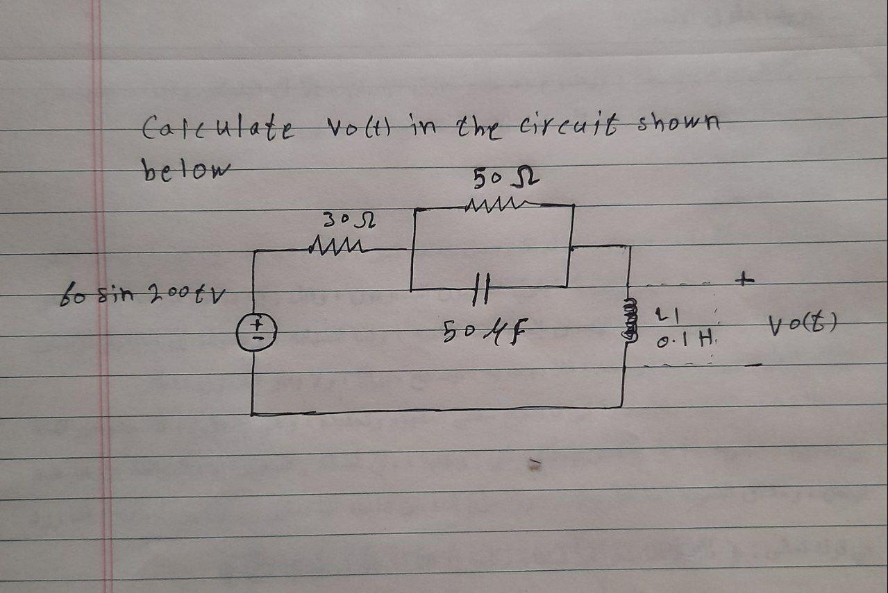 Solved Calculate volts in the circuit shown below 5or Mu 302 | Chegg.com