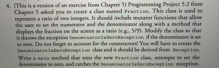 Solved 4. (This is a version of an exercise from Chapter 5) | Chegg.com