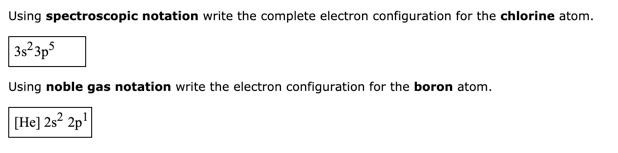 Solved Using Spectroscopic Notation Write The Complete
