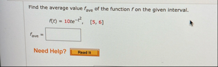 Solved Find the average value fave ﻿of the function f ﻿on | Chegg.com