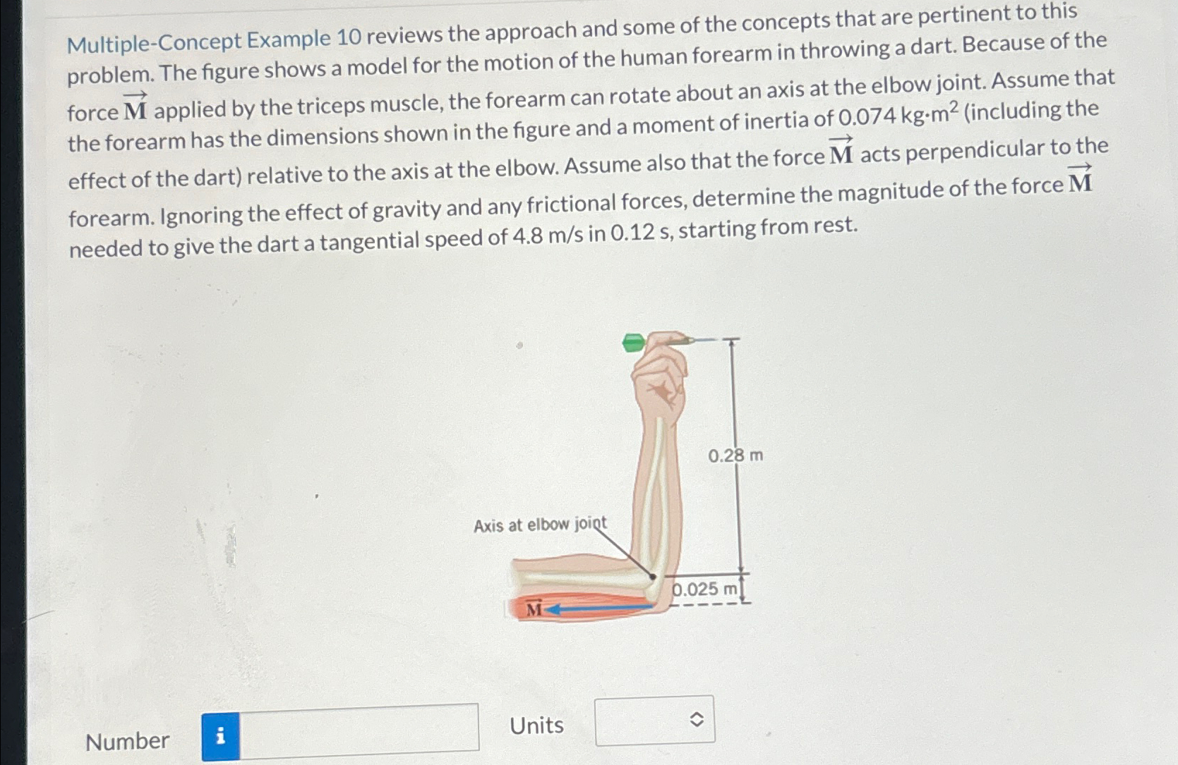 Solved Multiple-Concept Example 10 ﻿reviews the approach and | Chegg.com