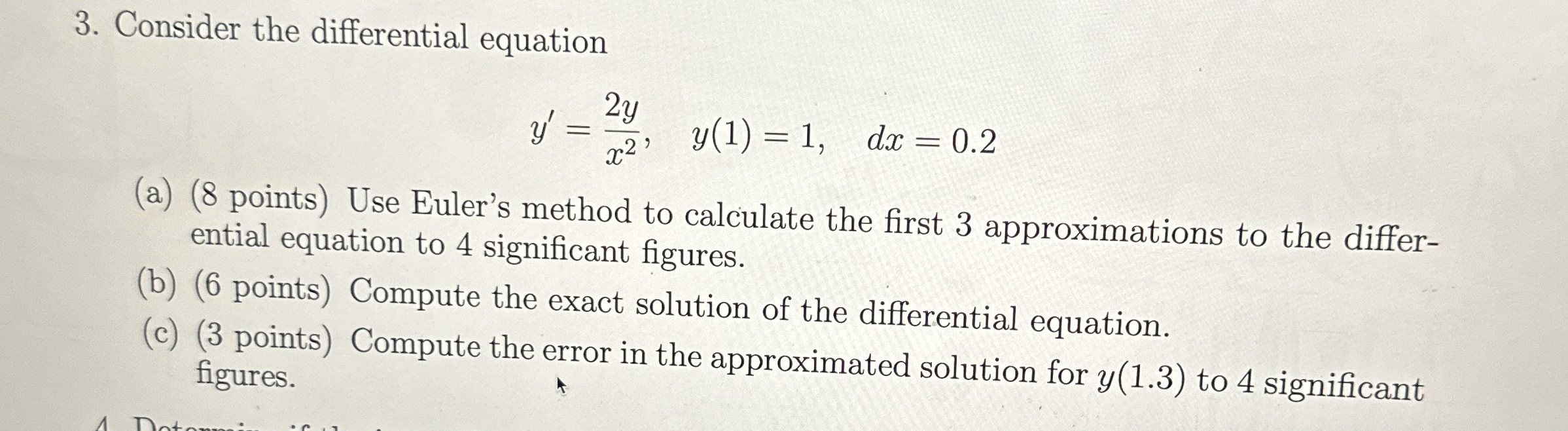 Solved Consider the differential | Chegg.com