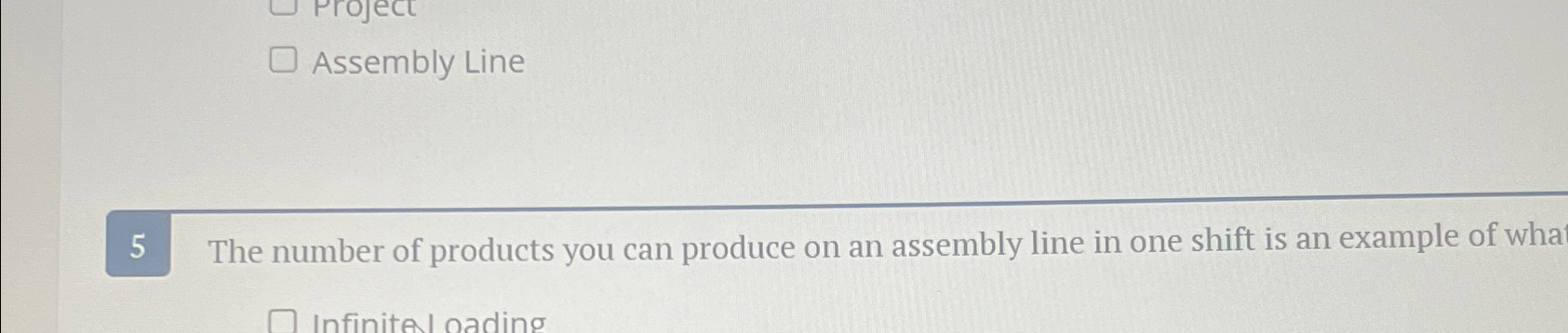 Solved Assembly Line5 ﻿The number of products you can | Chegg.com