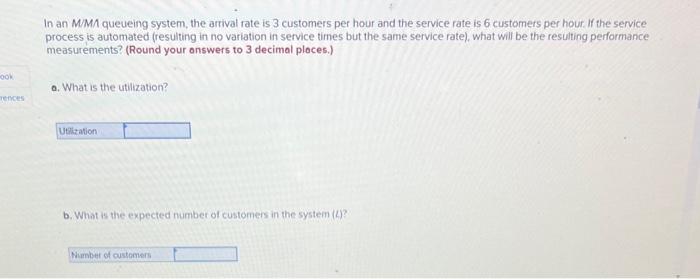 Solved In an M/MA queueing system, the arrival rate is 3 | Chegg.com