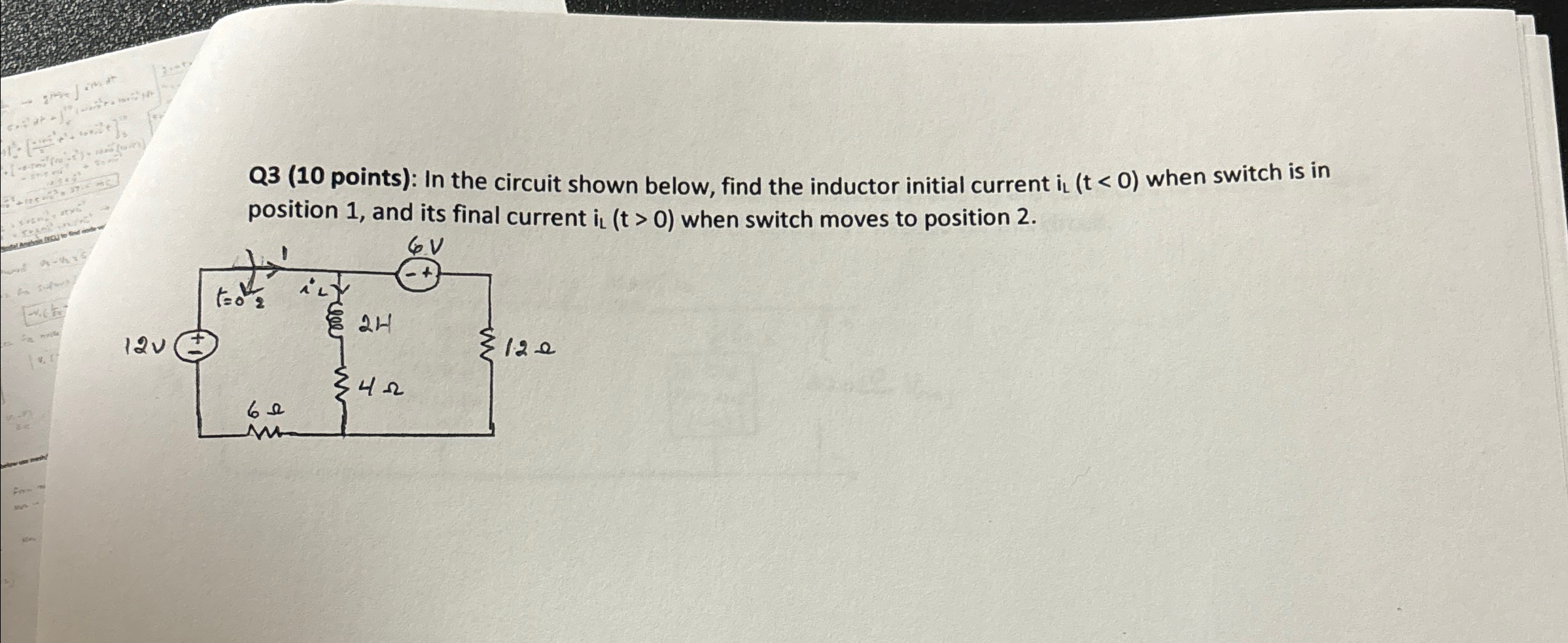 Solved Q3 (10 ﻿points): In the circuit shown below, find the | Chegg.com