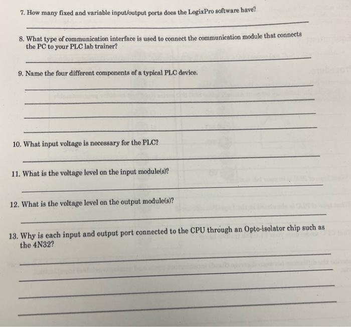 Solved 7. How many fixed and variable input/output ports | Chegg.com